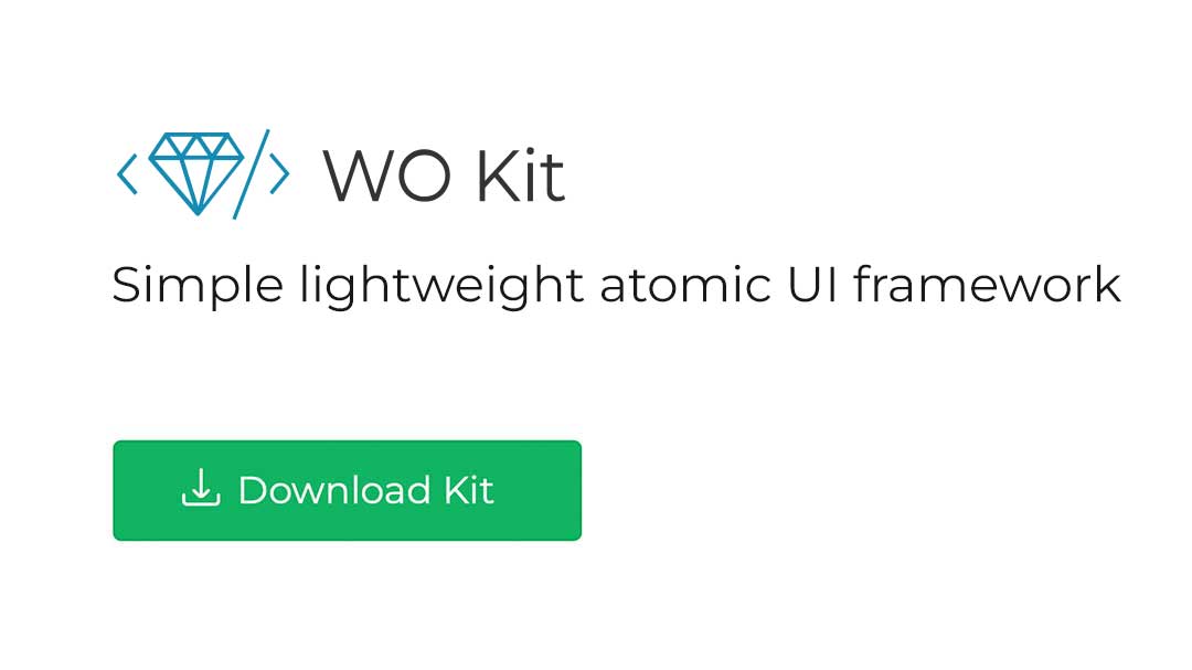 Icons / WO Kit — Simple lightweight atomic UI framework